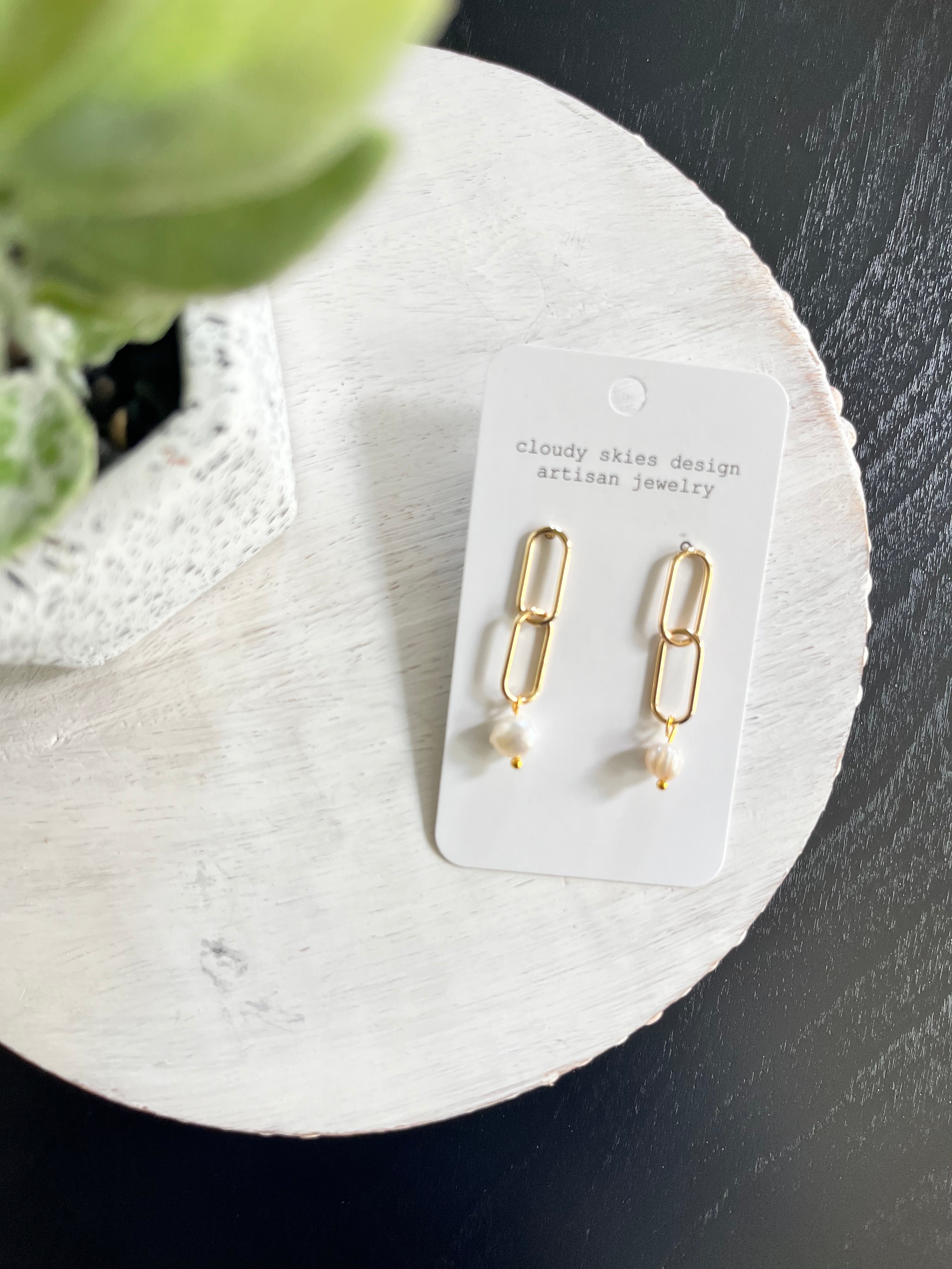 Pearl Paperclip – Cloudy Skies Design